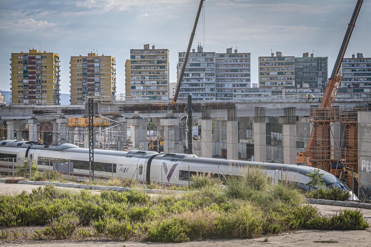 Estado de las obras de la estación de La Sagrera