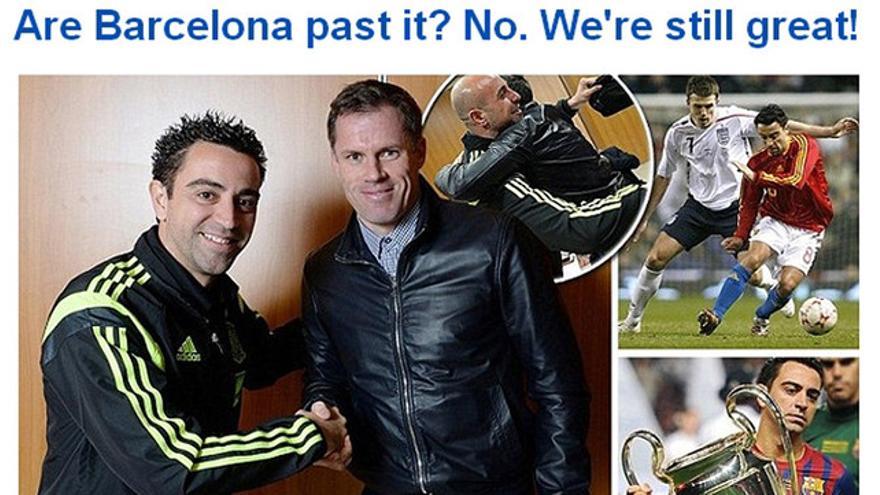 Xavi: "El Barça de Guardiola fue incomparable y único"