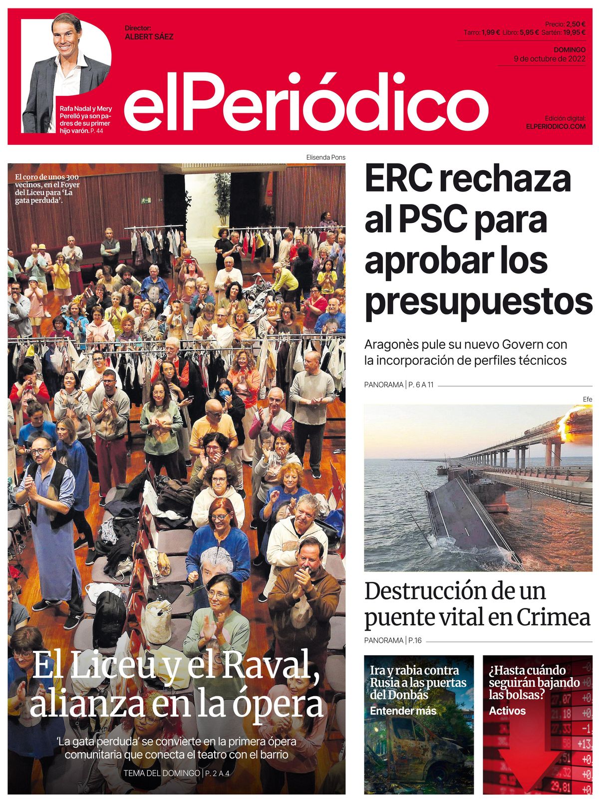 La Portada De El PeriÓdico Del 9 De Octubre De 2022