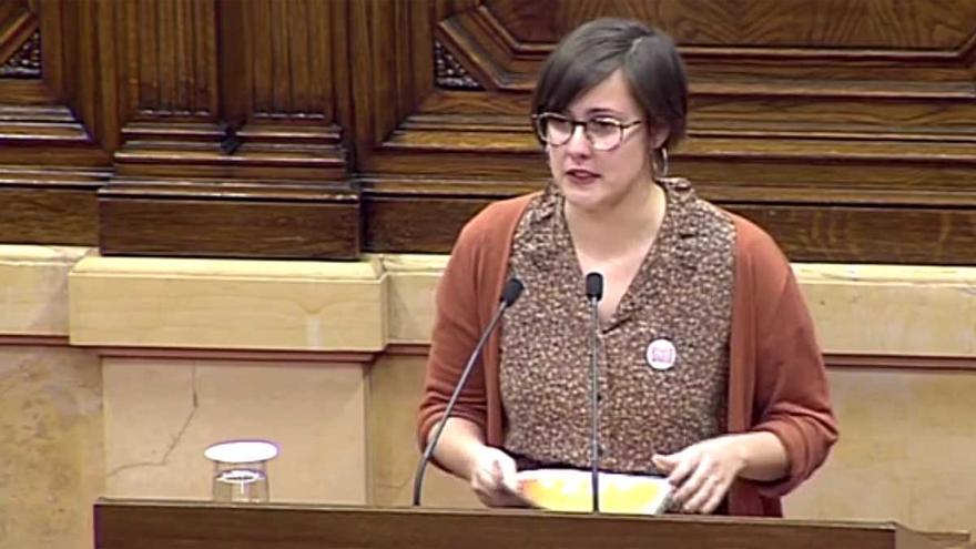 Jenn Díaz (ERC) explica en el Parlament que sufrió violencia machista