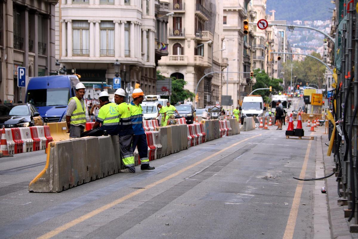 Empieza la última fase de obras en Via Laietana de Barcelona: sin tráfico ascendente durante dos ...