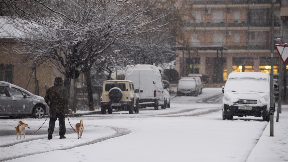 La nevada Filomena en España, en imágenes