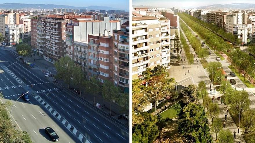Barcelona empezará a transformar la Meridiana a finales de junio