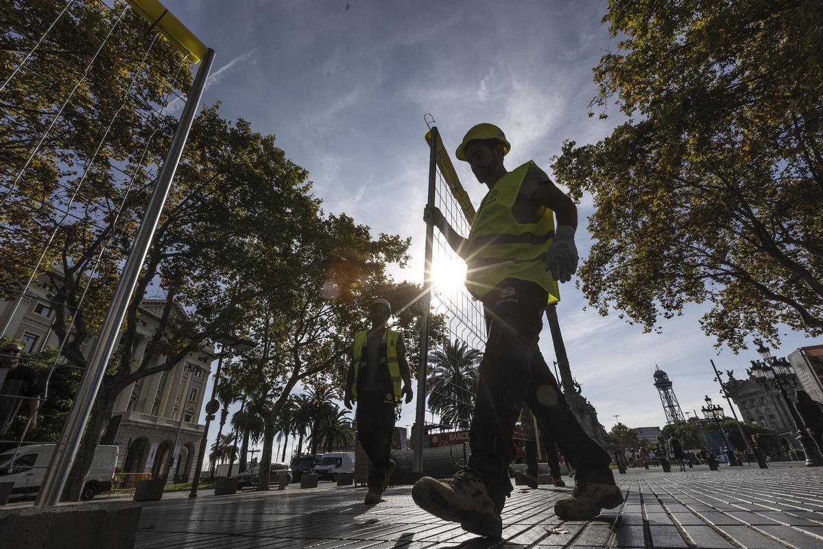 Barcelona empieza las obras de la Rambla | FOTOS