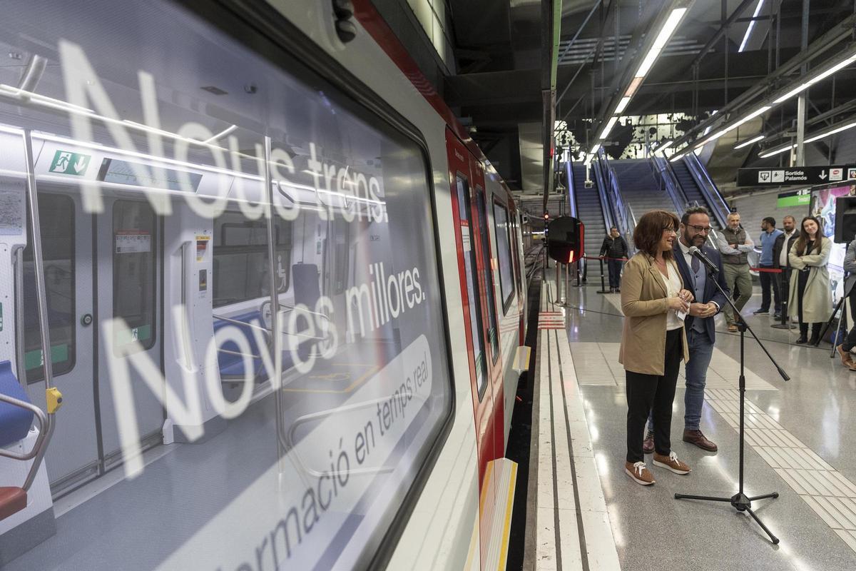 La L3 del metro de Barcelona estrena el primer tren de la serie 7.000