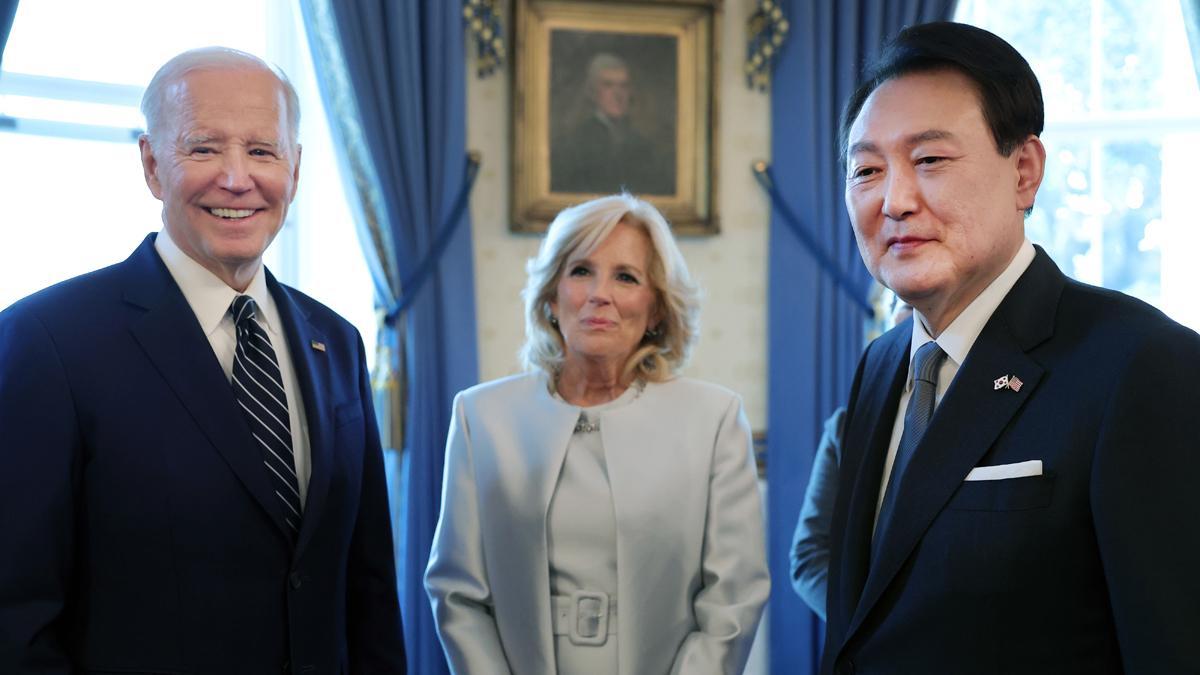 El presidente de Corea del Sur visita a Biden en la Casa Blanca | FOTOS