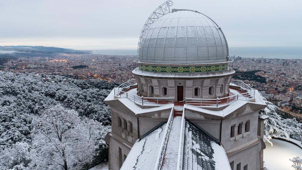 La nieve llega a Barcelona: Collserola, cubierta de blanco | FOTOS