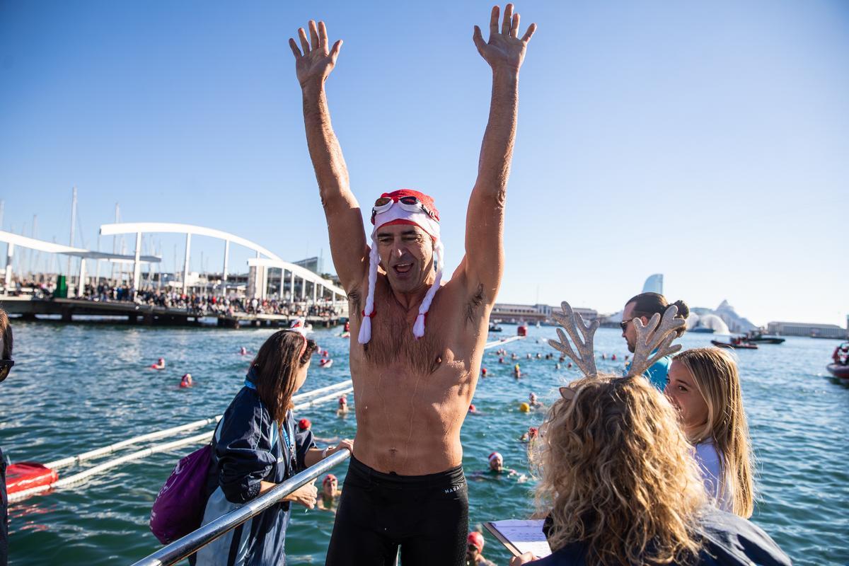 113º Copa de Nadal, la travesía a nado del Puerto de Barcelona