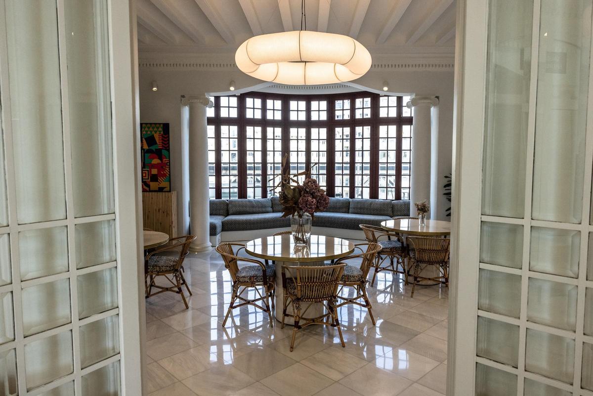 Visita a las obras de reforma de la casa Pich i Pon, en plaza de Catalunya, en Barcelona | FOTOS