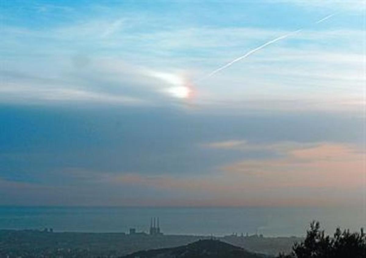 La formación de un parhelio