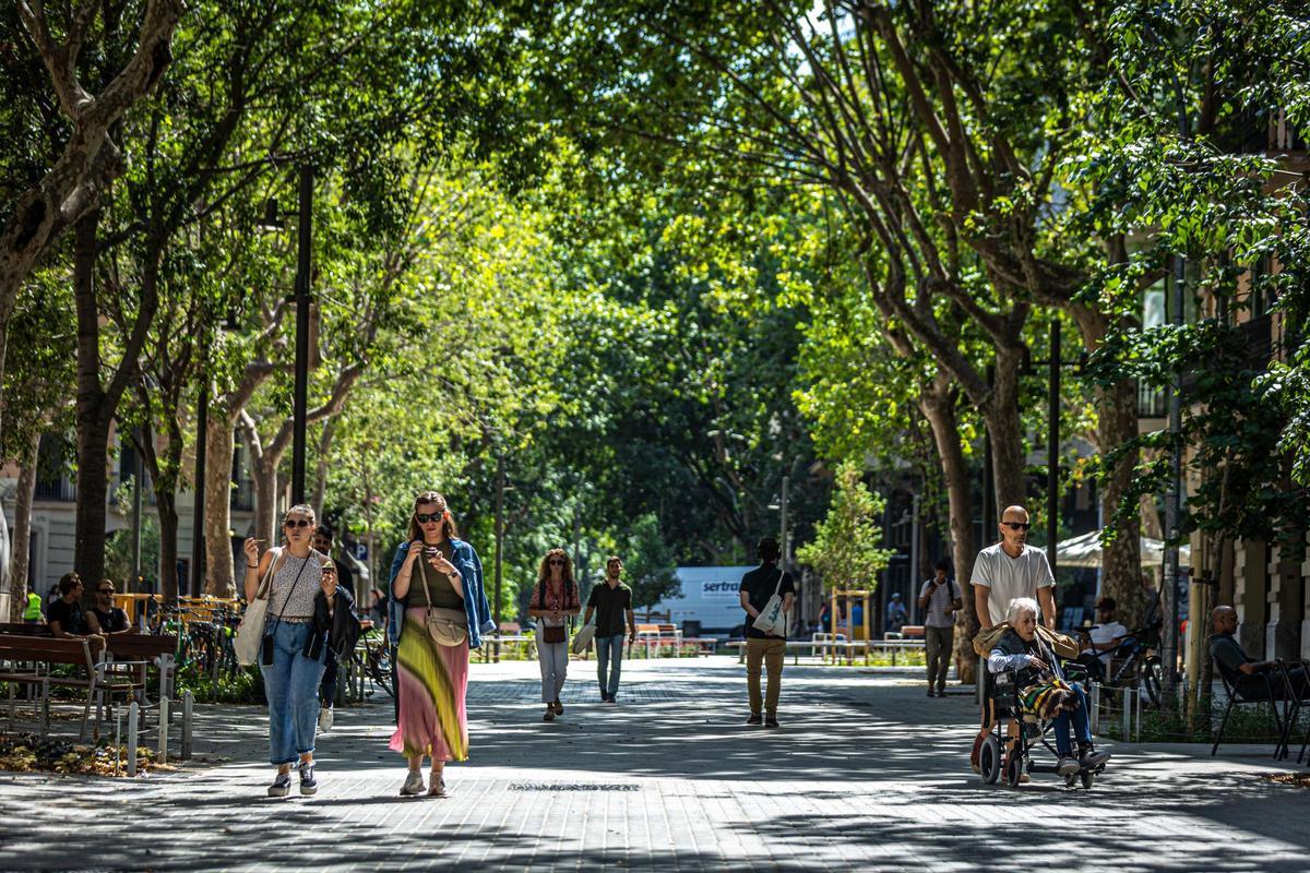 Escenas inesperadas de la Superilla del Eixample | FOTOS