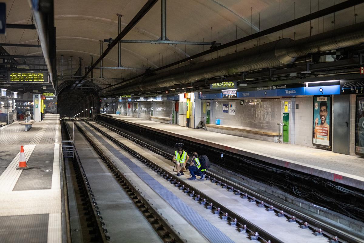 La línea 5 del metro de Barcelona se renueva | FOTOS