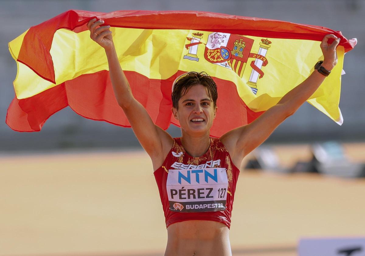 La española María Pérez, campeona del mundo de 20 kilómetros marcha/FOTOS