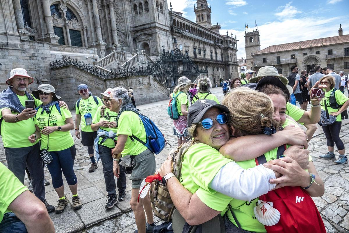 Peregrinos camino de Santiago