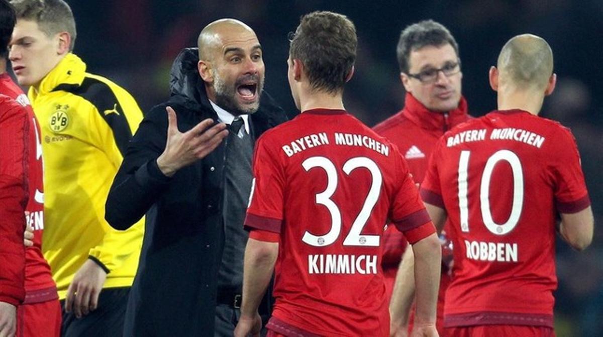 Guardiola y la vehemente lección a Kimmich
