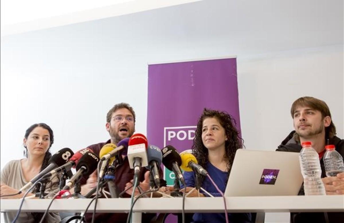 Giner (Podem) votaría la ley del referéndum si se aceptasen enmiendas