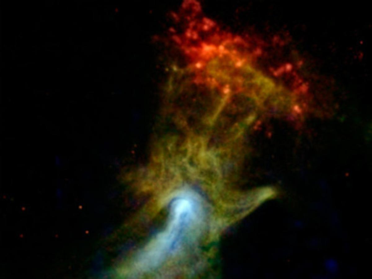 La NASA logra captar la 'mano de Dios'