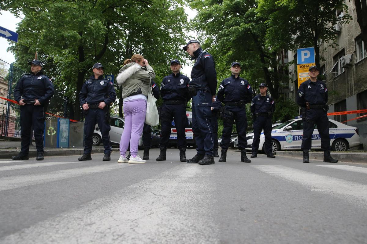 Masacre en una escuela de Belgrado | FOTOS