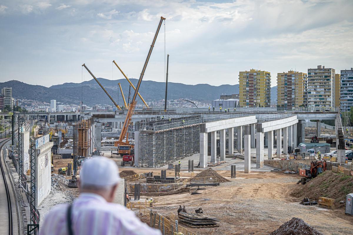 Estado de las obras de la estación de La Sagrera