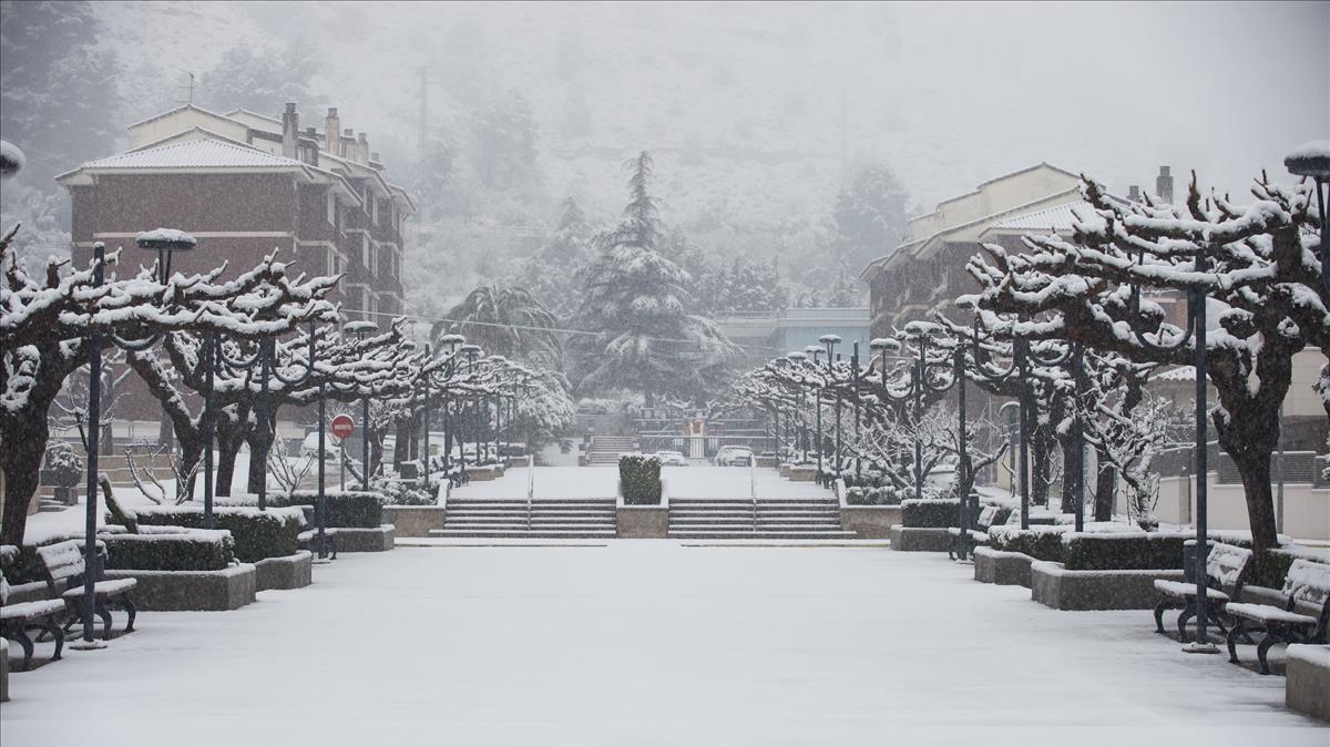 La nevada Filomena en España, en imágenes