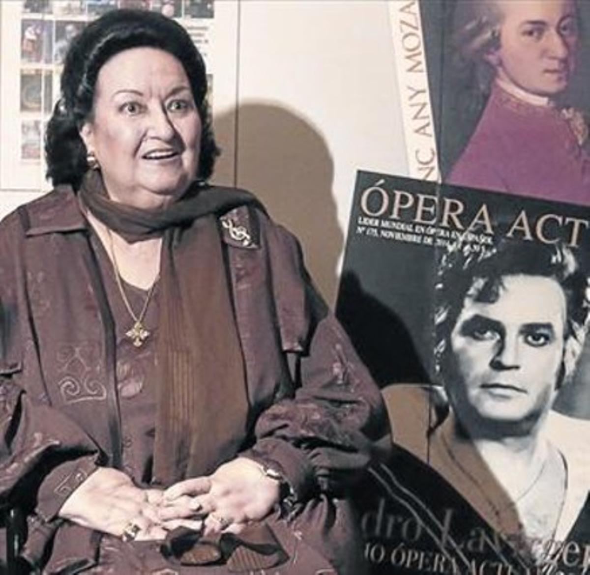 Caballé recibe el galardón de Ópera Actual