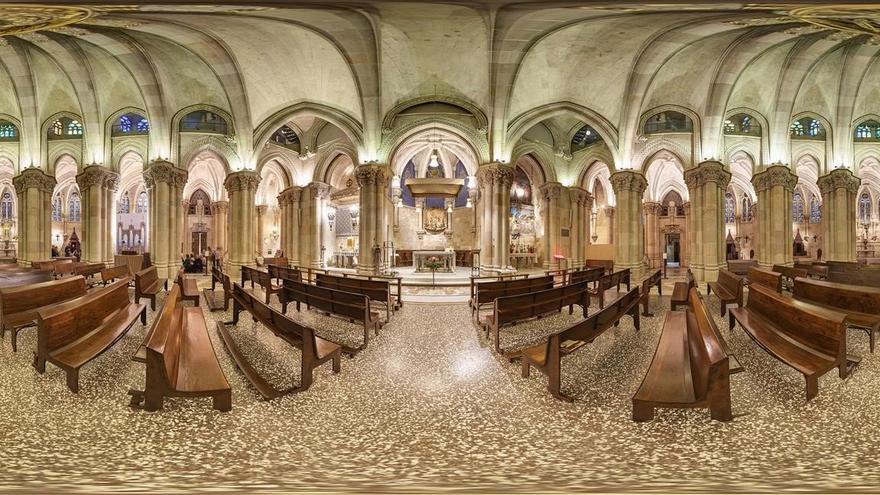 La cripta de la Sagrada Família en 360 graus