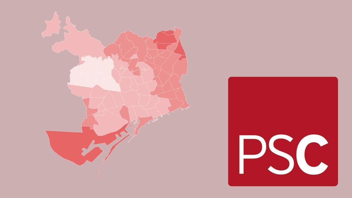 MAPA | En qué barrios de Barcelona se la juega Jaume Collboni en las ...