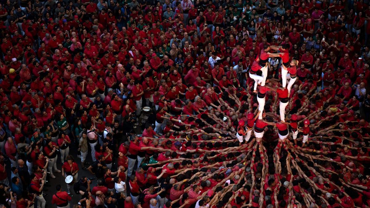El Concurso de Castells de Tarragona se reactiva con 10.000 espectadores