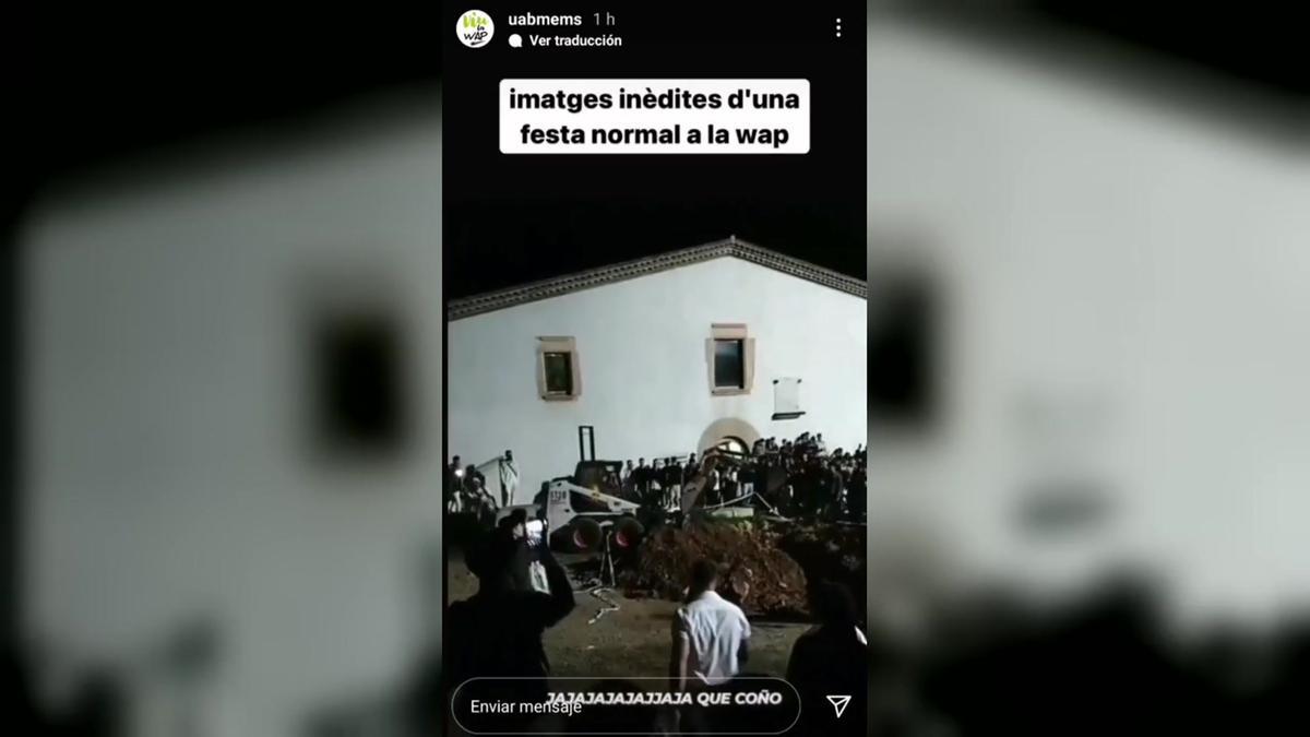 Así se agitó el macrobotellón de la Autònoma