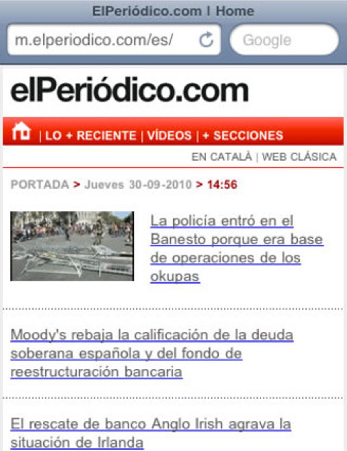 ElPeriódico.com estrena versión móvil