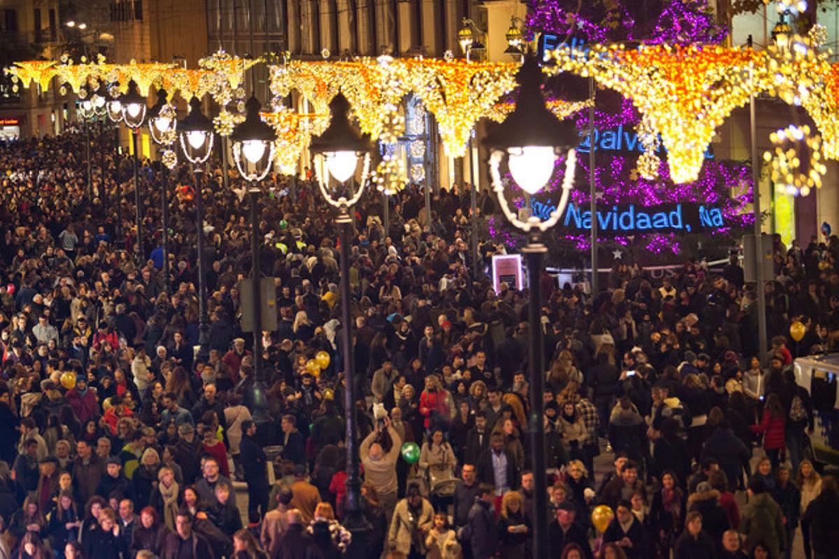 Portal de l'Àngel, en Barcelona, calle comercial con alquiler mas caro