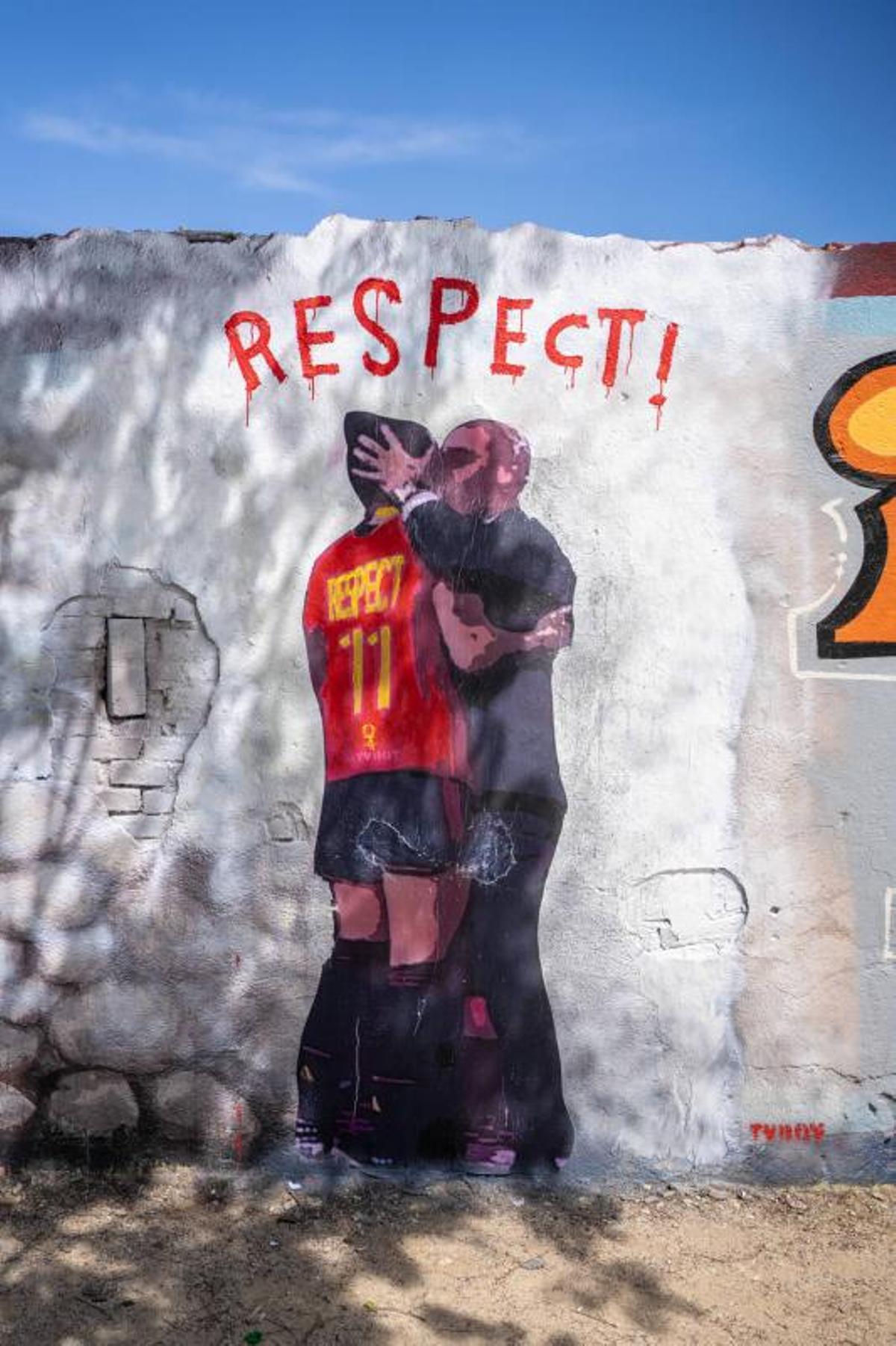 TVBoy pide "respeto" a Rubiales en su último mural | FOTOS