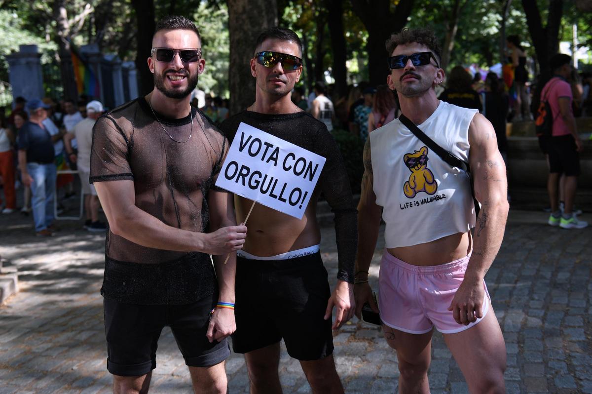 La manifestación del Orgullo LGTBI+ 2023, en Madrid, recorrió el centro, desde Atocha a Colón