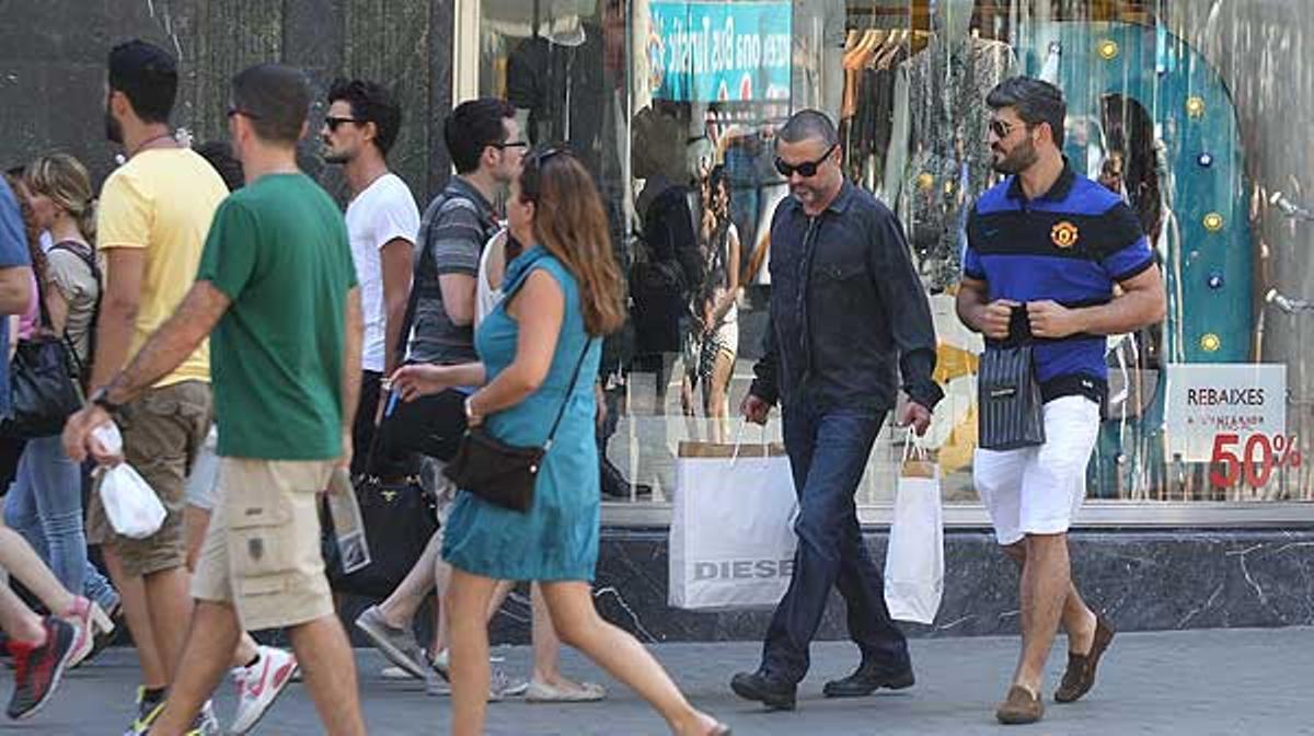George Michael, amb el seu nòvio a Barcelona