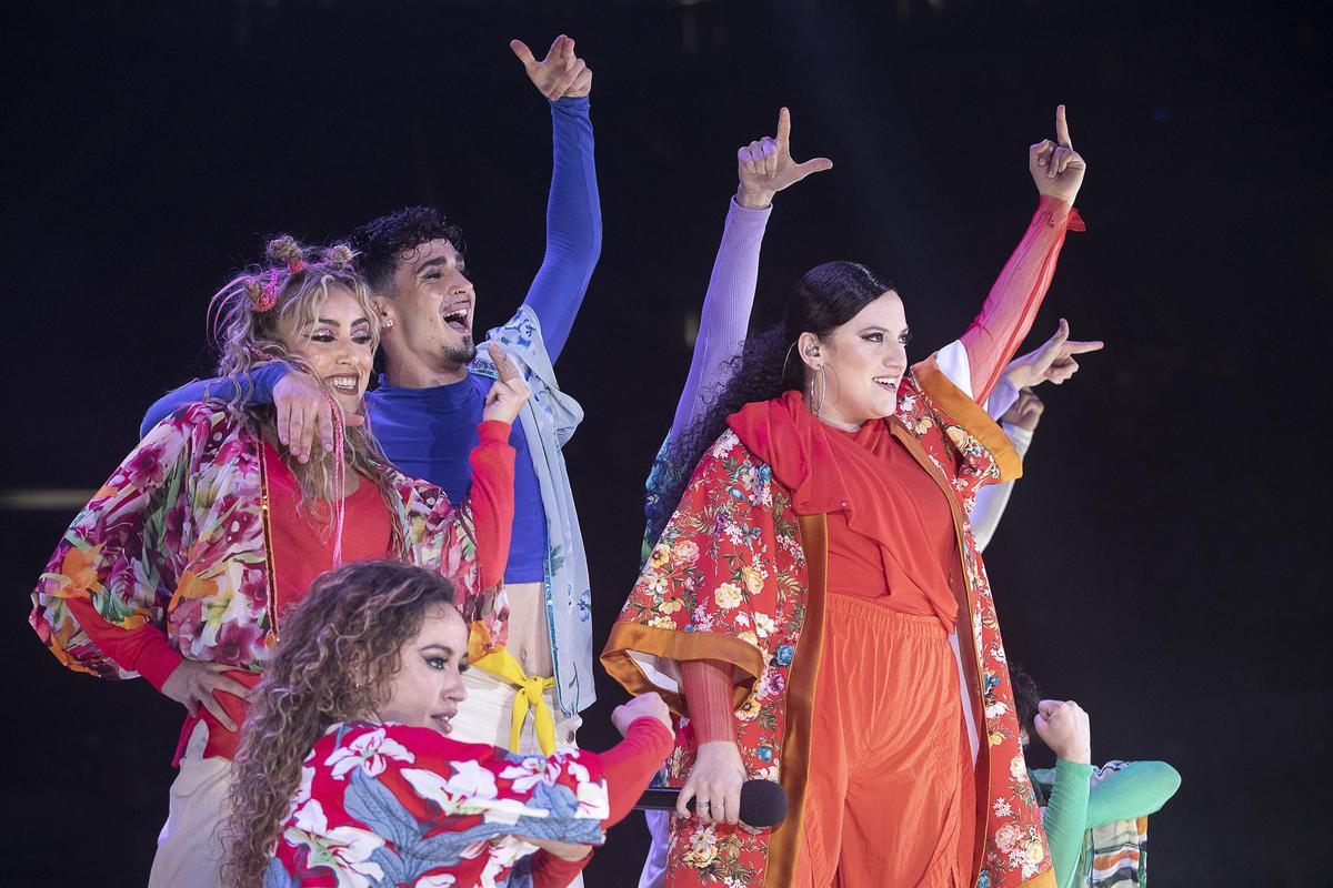 Los concursantes de 'Eufòria' actúan en el Palau Sant Jordi