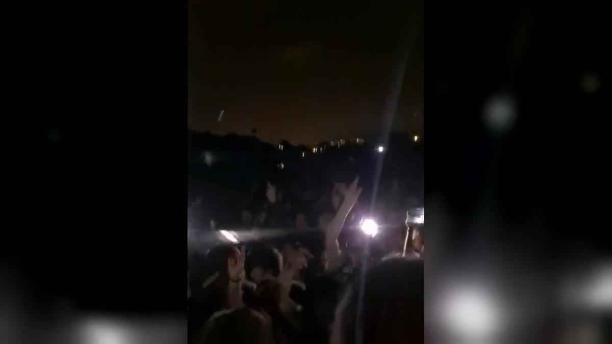 Así se agitó el macrobotellón de la Autònoma