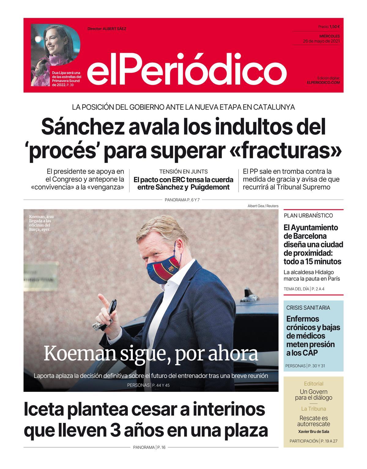 La Portada D39el Peridico Del 24 De Maig Del 2020