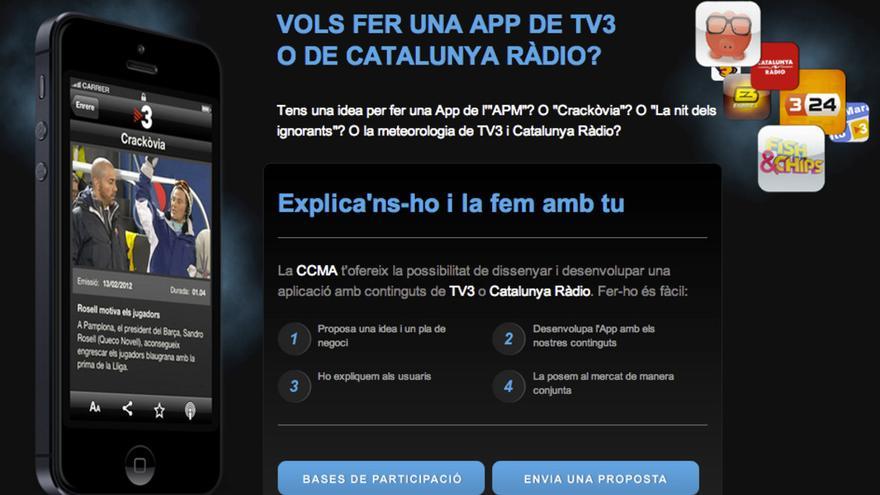 TV3 y Catalunya Ràdio buscan desarrolladores de Apps
