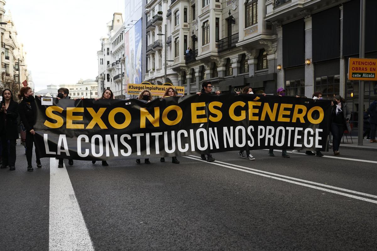 Las marchas del 8-M toman el centro de Madrid