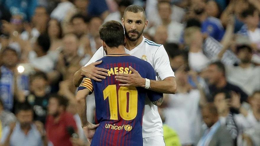 Messi y Benzema, iguales por un día