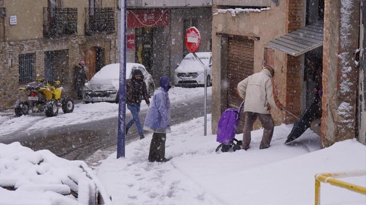 La nevada Filomena en España, en imágenes