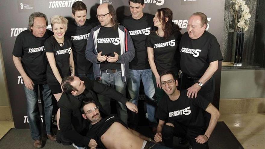 Los actores de 'Torrente 5' celebran el final del rodaje del filme